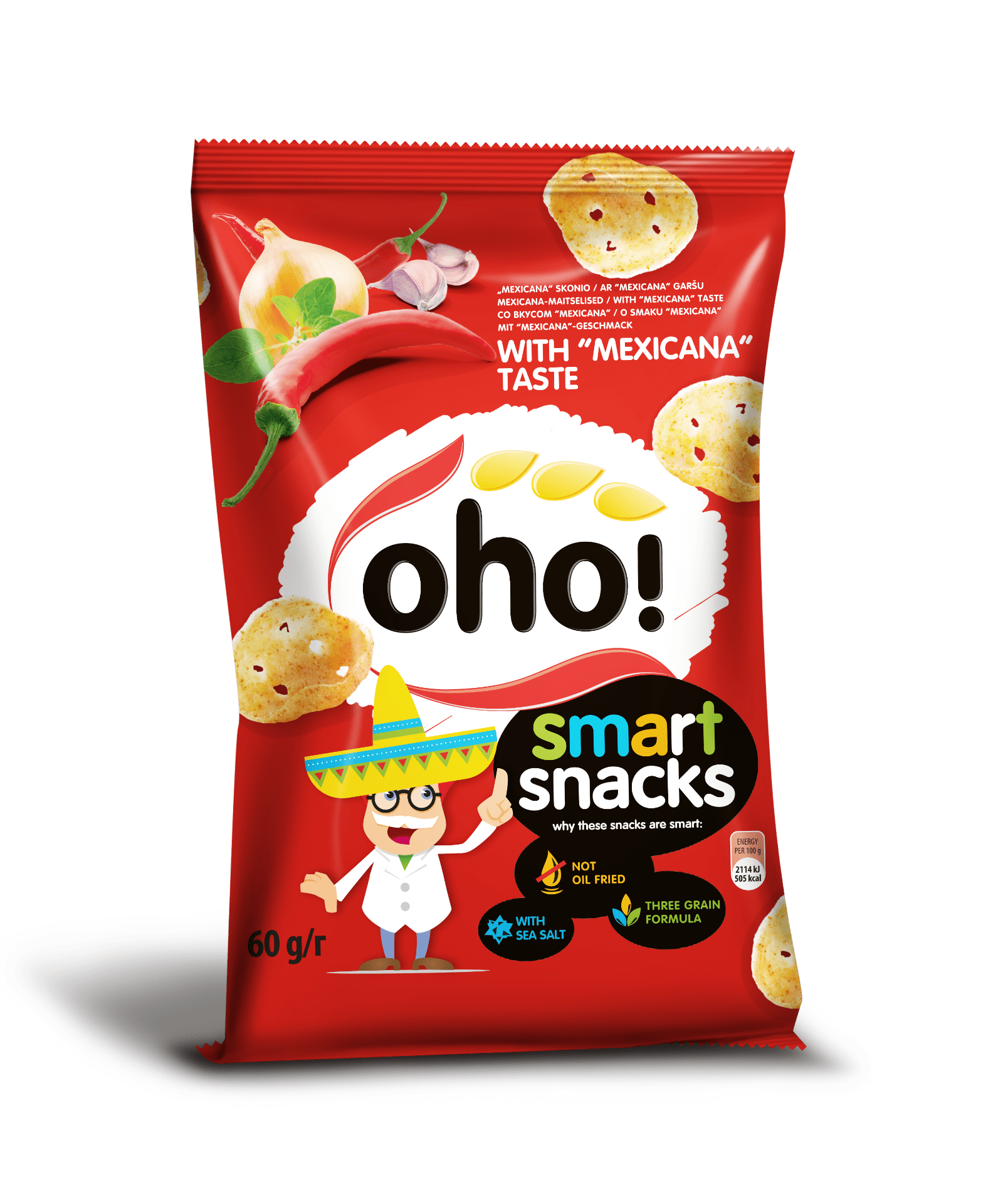 Mexicana taste chips "Smart snacks" | OHO GROUP UAB
